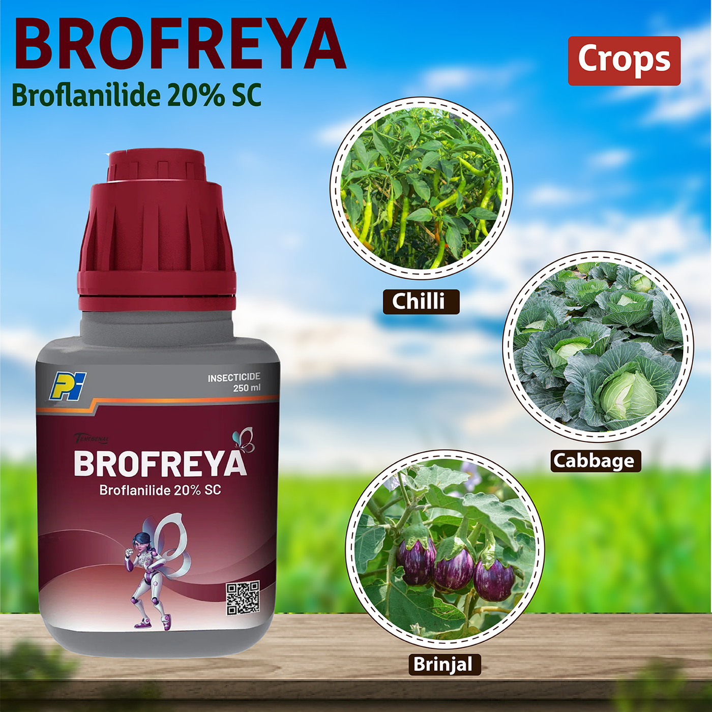 PI Brofreya (Broflanilide 20% SC) Insecticide – Agriplex