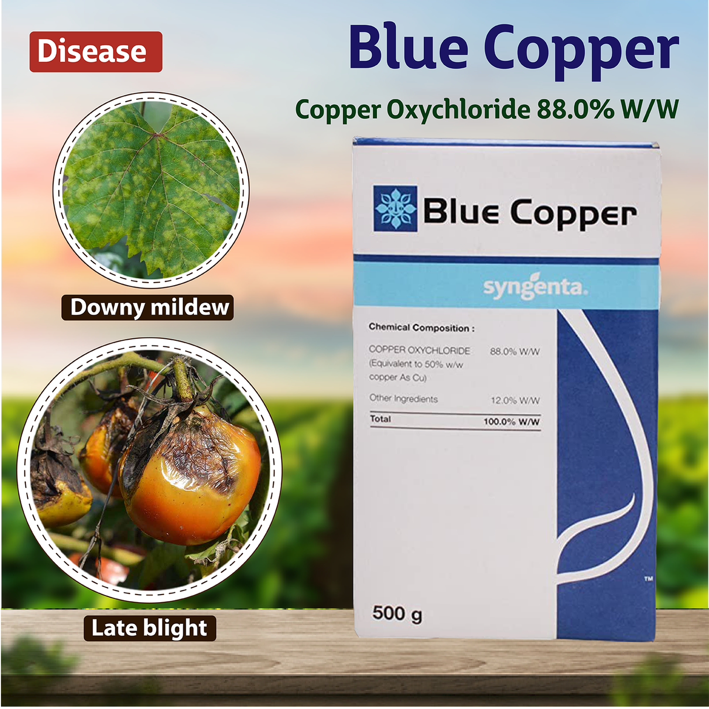 Crystal Blue Copper Fungicide - 500 GM – Agriplex
