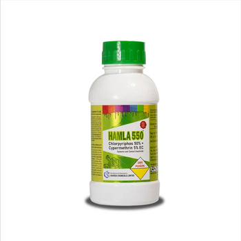 Hamla 550 Insecticides (Chlorpyriphos 50% + Cypermethrin 5% EC) - 1 LT ...