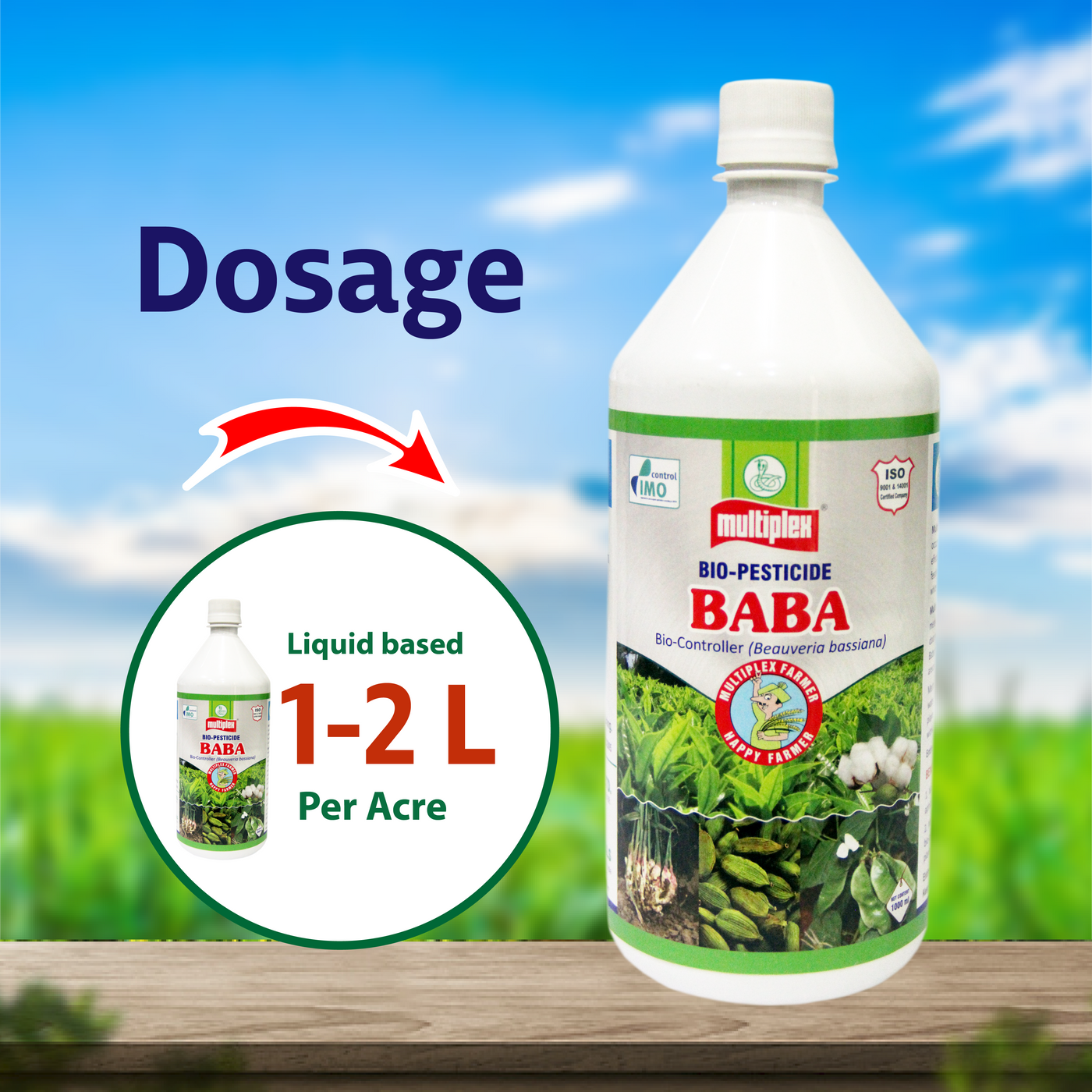 Multiplex Baba Bio Insecticide Beauveria bassiana- Liquid – Agriplex